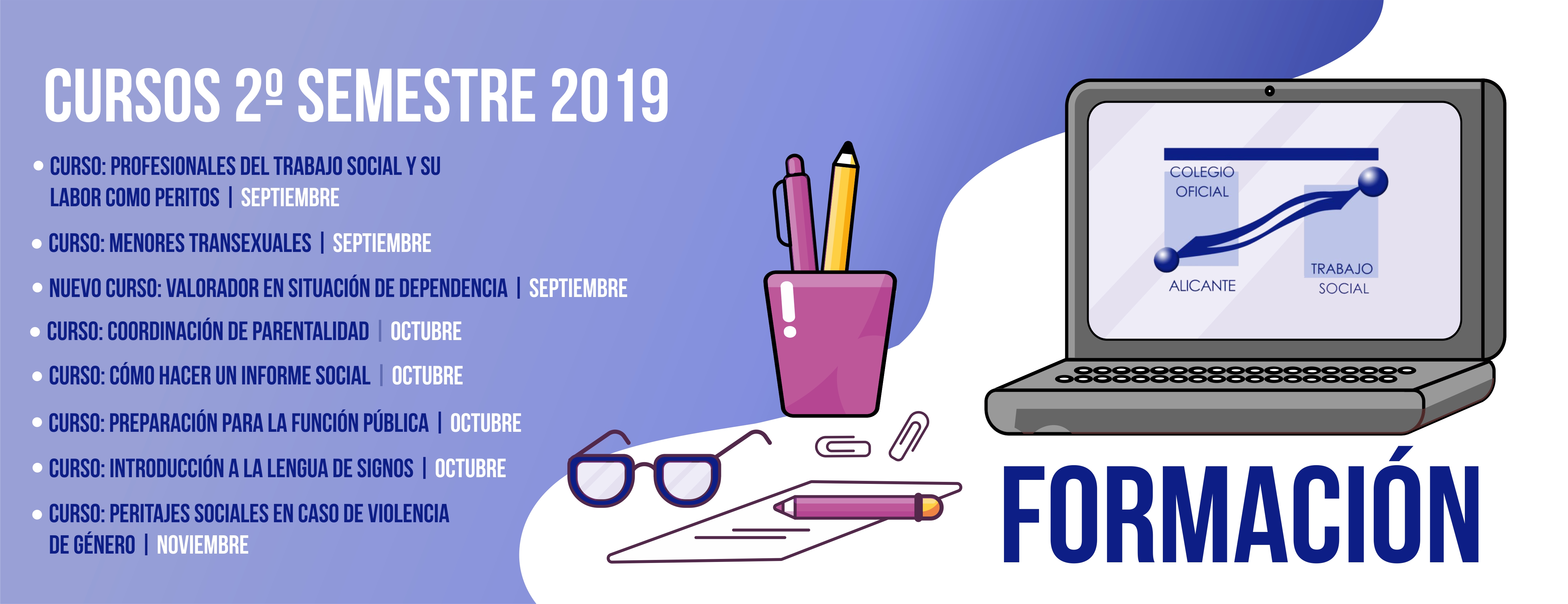 ABIERTA LA MATRÍCULA DE LOS NUEVOS CURSOS PARA EL SEGUNDO SEMESTRE